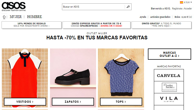 Asos Outlet: opiniones sobre los vestidos y zapatos en España
